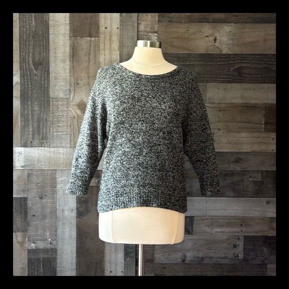 Sparkle & Fade | Sweaters | Sparkle Fade Black Batwing Knit Sweater ...